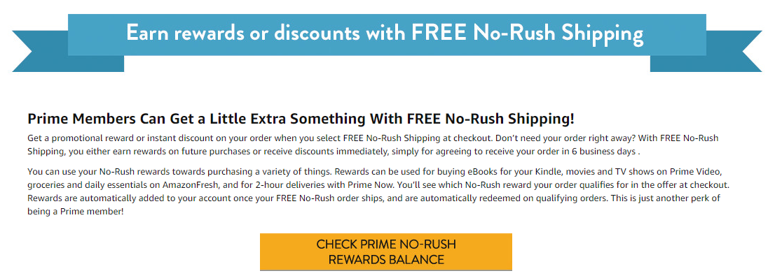 How To Check Your Amazon No-Rush Shipping Rewards - The Money Ninja