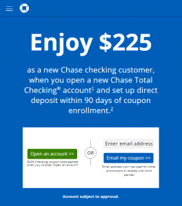 Chase $225 Checking Bonus - The Money Ninja