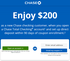 Chase $200 Checking Account Bonus - The Money Ninja