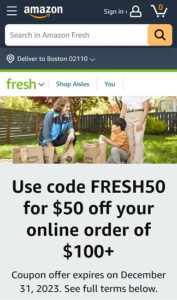 Amazon Fresh Promotions: 50% Off w/ Promo Code FRESH50 - The Money Ninja