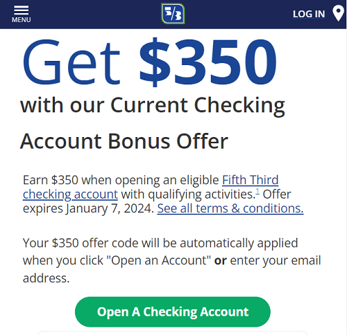 Fifth Third Bank Promotions: $350 Checking Bonus - The Money Ninja
